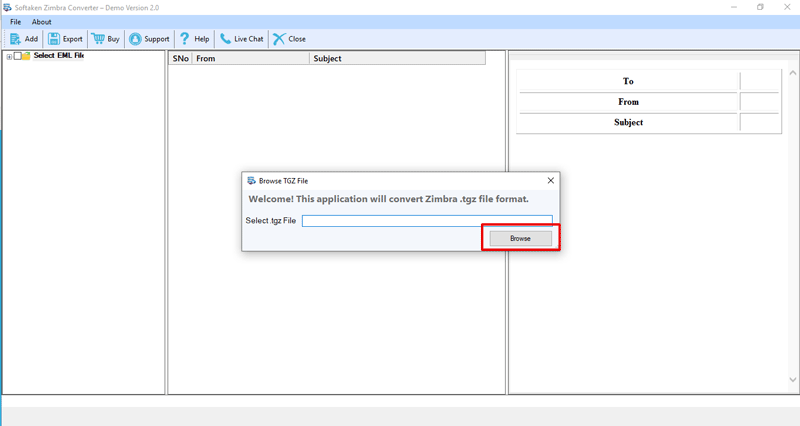 TGZ to EMLX converter export TGZ file into Mac mail EMLX product